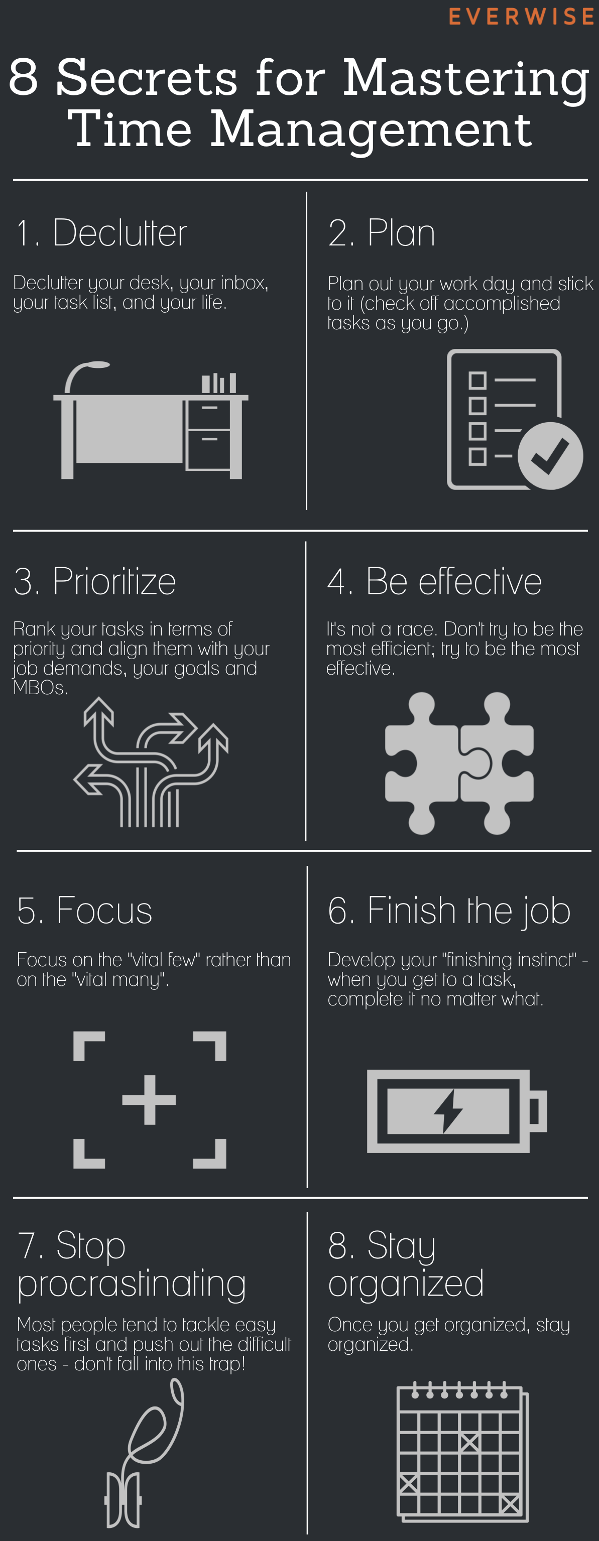 8 Secrets for Mastering Time Management(Infographic) - Learning Success