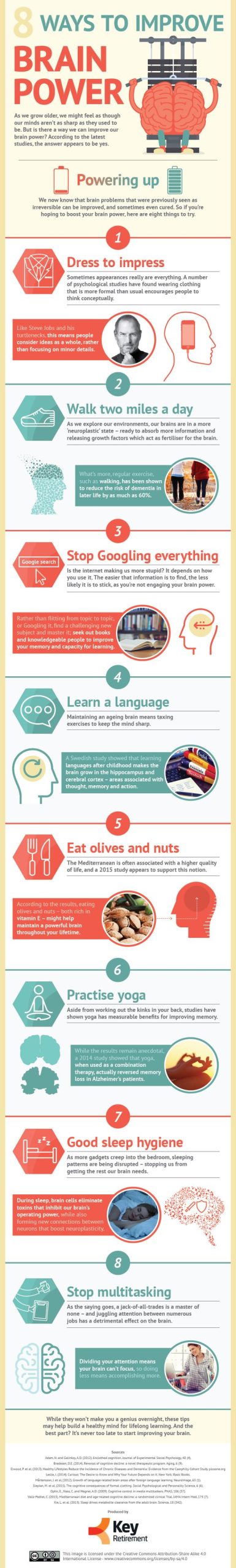 Eight Ways To Improve Brain Power (Infographic) - Learning Success